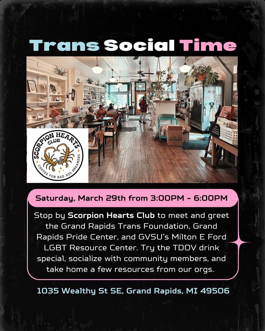 Trans Social Time (TDOV Event) - Grand Rapids Trans Foundation